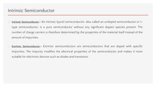 Types of Semiconductor | PPTX