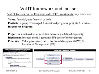 CobiT, Val IT & Balanced Scorecards | ODP