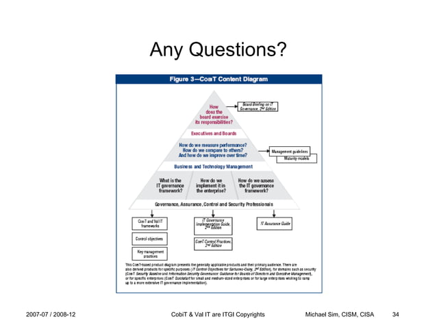 CobiT, Val IT & Balanced Scorecards | ODP | Computer Software and ...