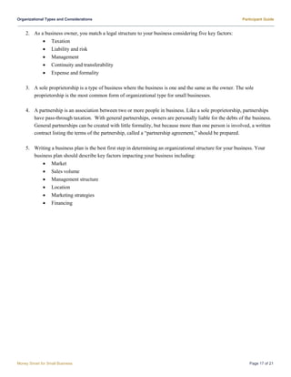 Participant Guide org types | PDF