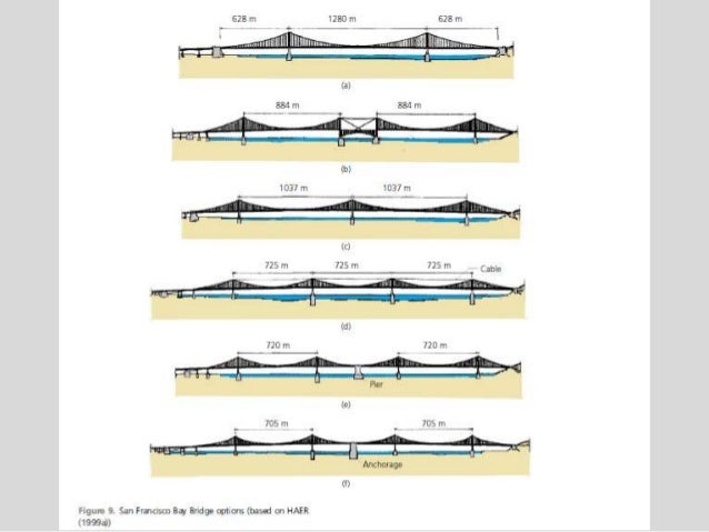 Multi span suspension bridges