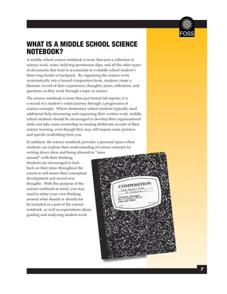 Ms science notebook_folio | PDF