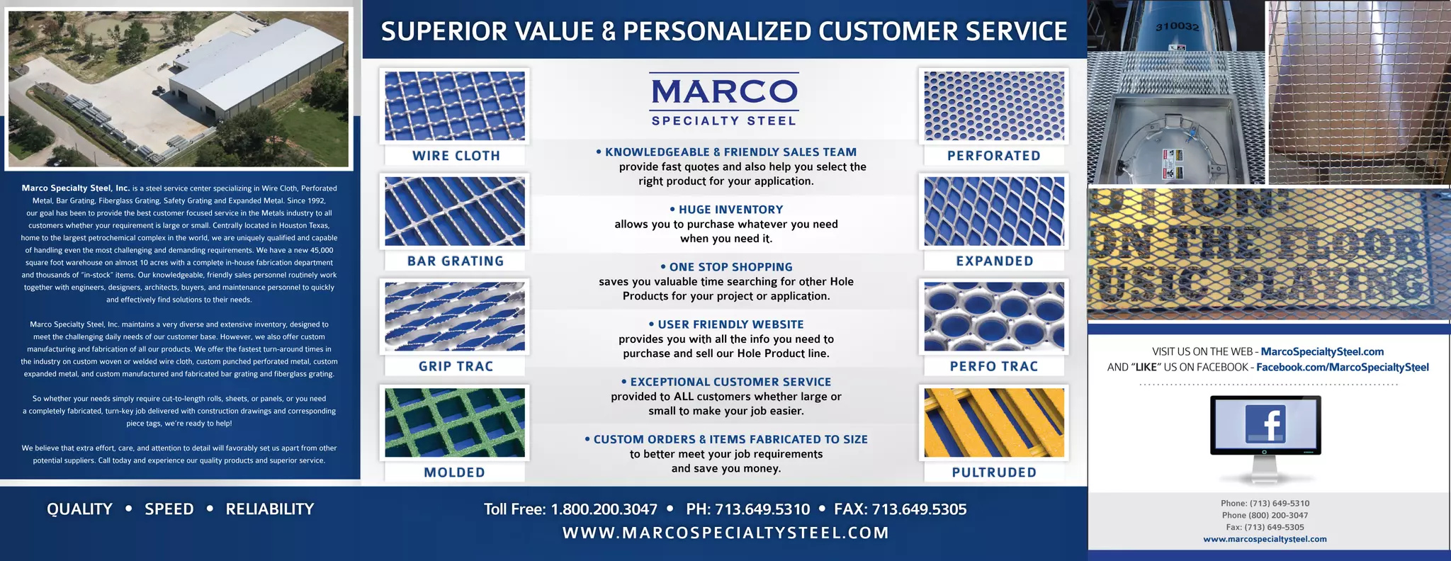 Marco Specialty Steel Brochure Back | PDF