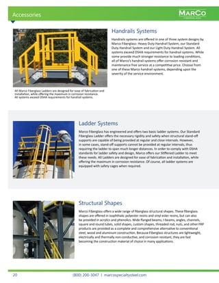 Marco Fiberglass Catalog | PDF | Chemistry | Science