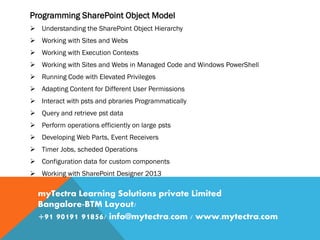 The Best MS Sharepoint 2013 Development in Bangalore | PDF