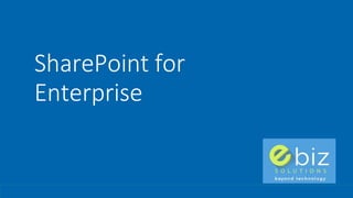 MS Sharepoint to solve ent ops problems | PPT