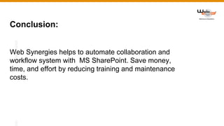 Microsoft SharePoint - Workflow Automation | PPTX
