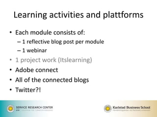 Making Sense of Service Logic #mssl70 course introduction | PPT