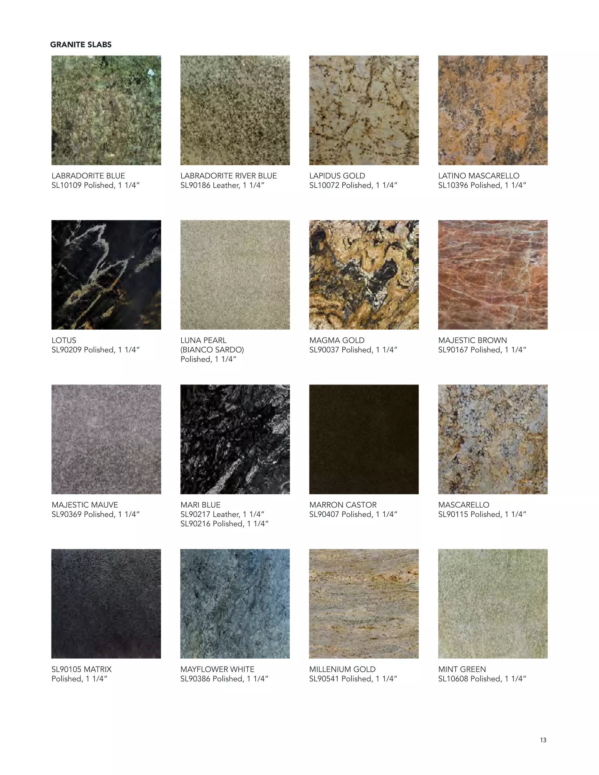 Marble Systems slab brochure | PDF