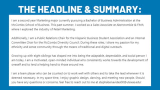 MSS LinkedIn Workshop | PDF | Resume Writing and Advice | Job Search