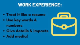 MSS LinkedIn Workshop | PDF | Resume Writing and Advice | Job Search