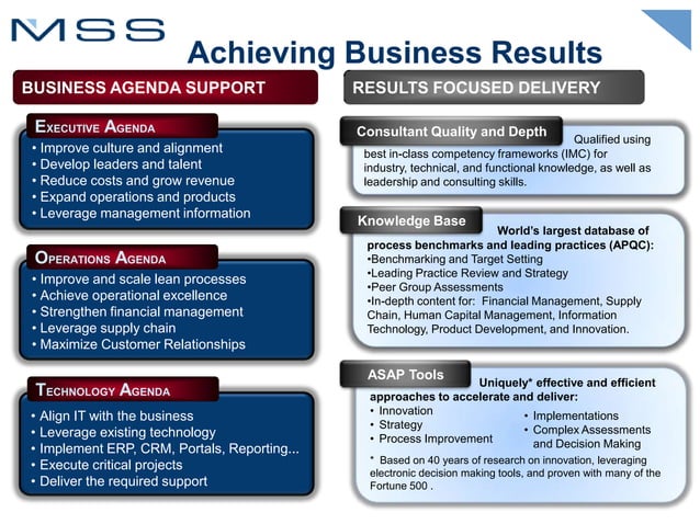 MSS Management Consulting | PPT