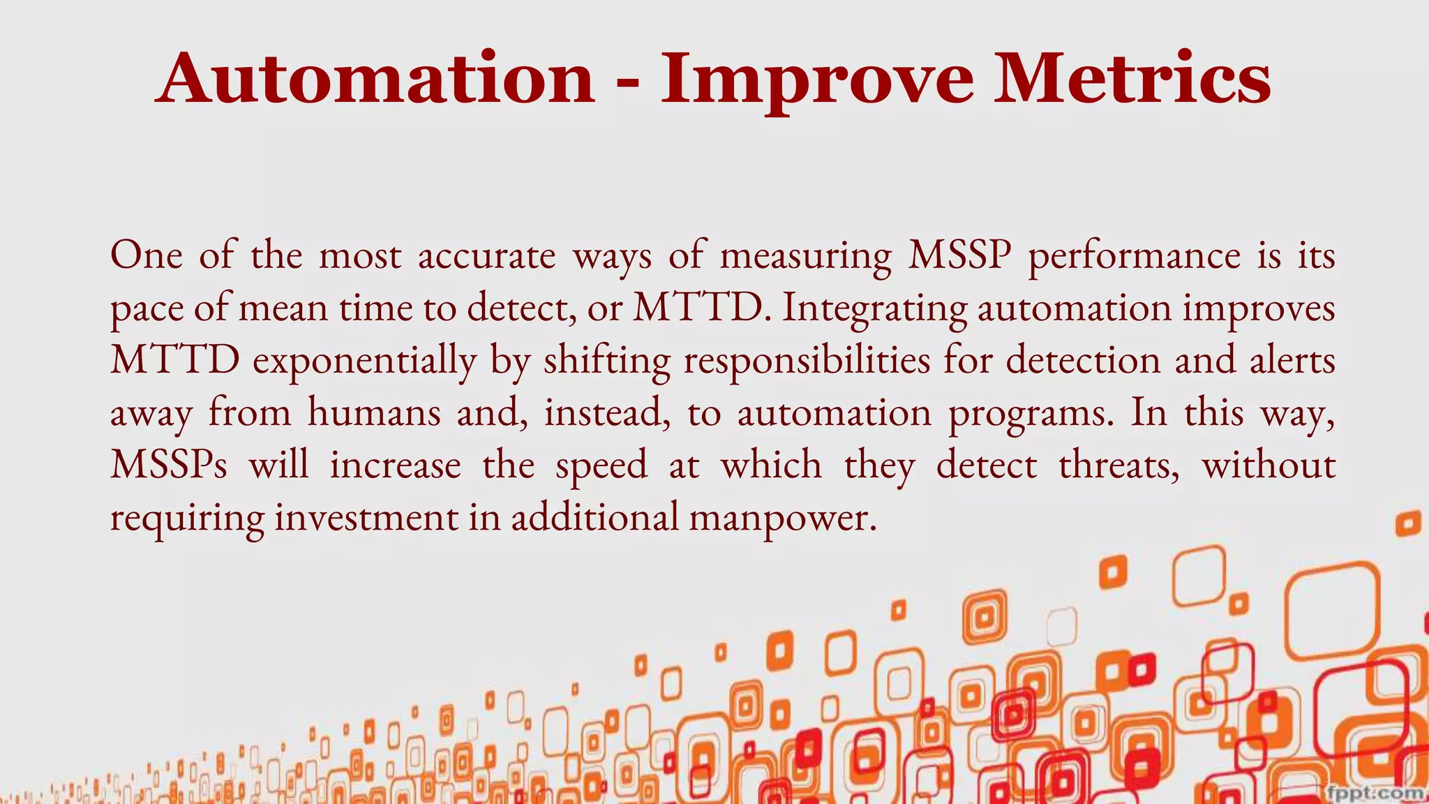 MSSP - Security Orchestration & Automation | PPTX