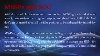 MSSP Security Orchestration Shopping List | PPT