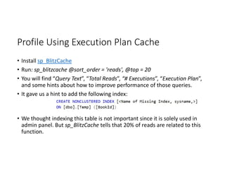 SQL Server 2014 Monitoring and Profiling | PPT