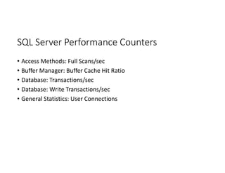SQL Server 2014 Monitoring and Profiling | PPT