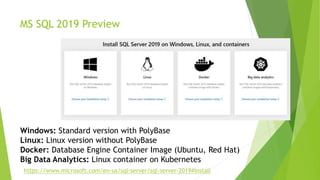 Andriy Zrobok "MS SQL 2019 - new for Big Data Processing" | PPT