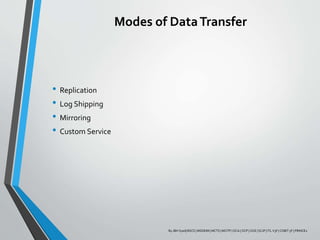 SQL Server Disaster Recovery Implementation | PPT