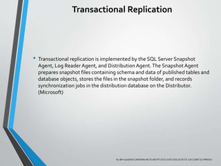 SQL Server Disaster Recovery Implementation | PPT