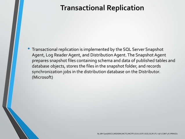 SQL Server Disaster Recovery Implementation | PPT