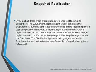 SQL Server Disaster Recovery Implementation | PPT