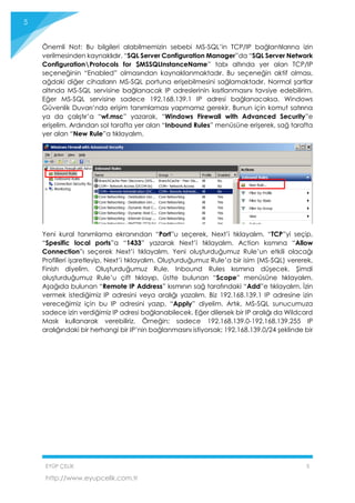 MSSQL Hacking ve Post Exploitation Yontemleri | PDF