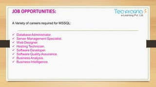 Mssql presentation | PPT