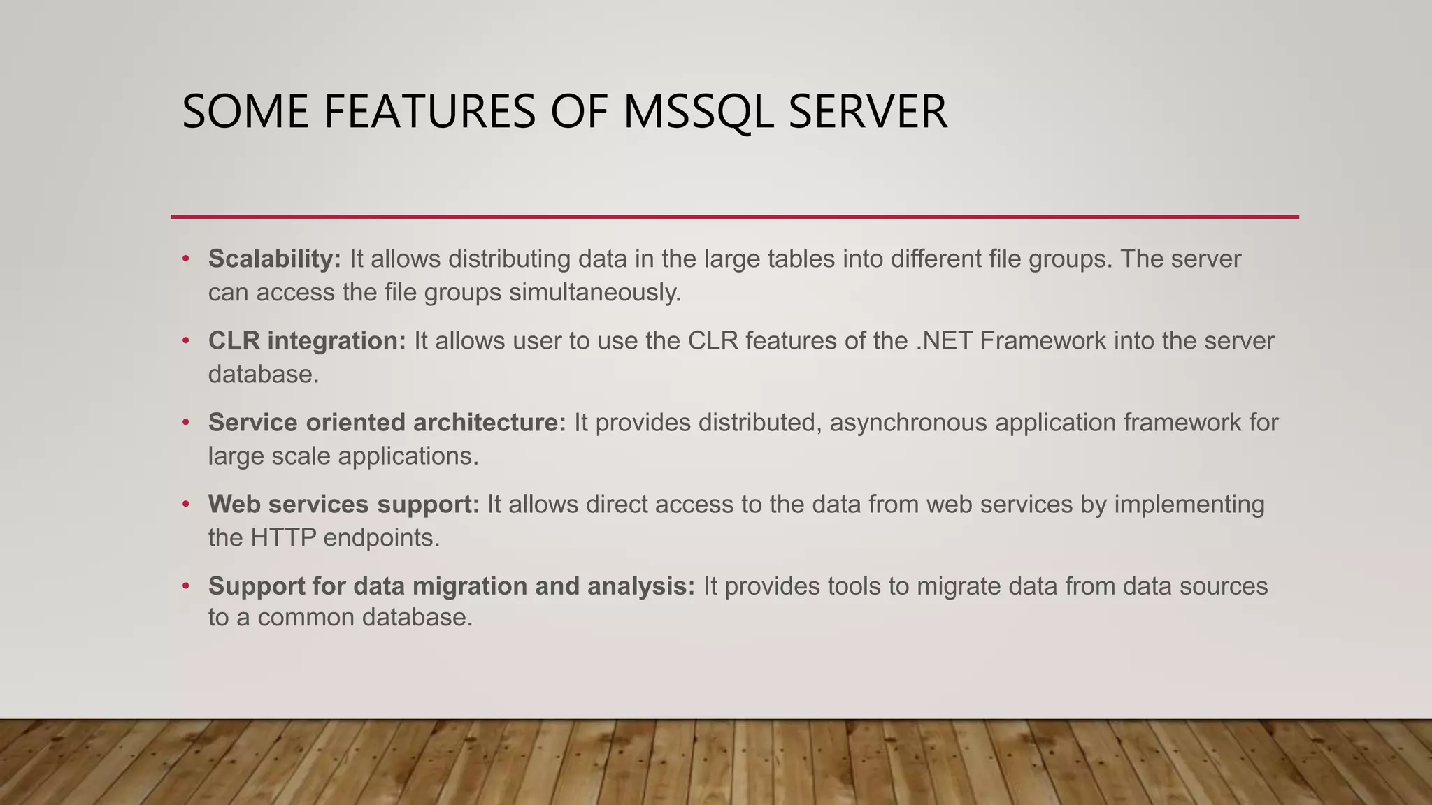 MSSQL SERVER | PPT