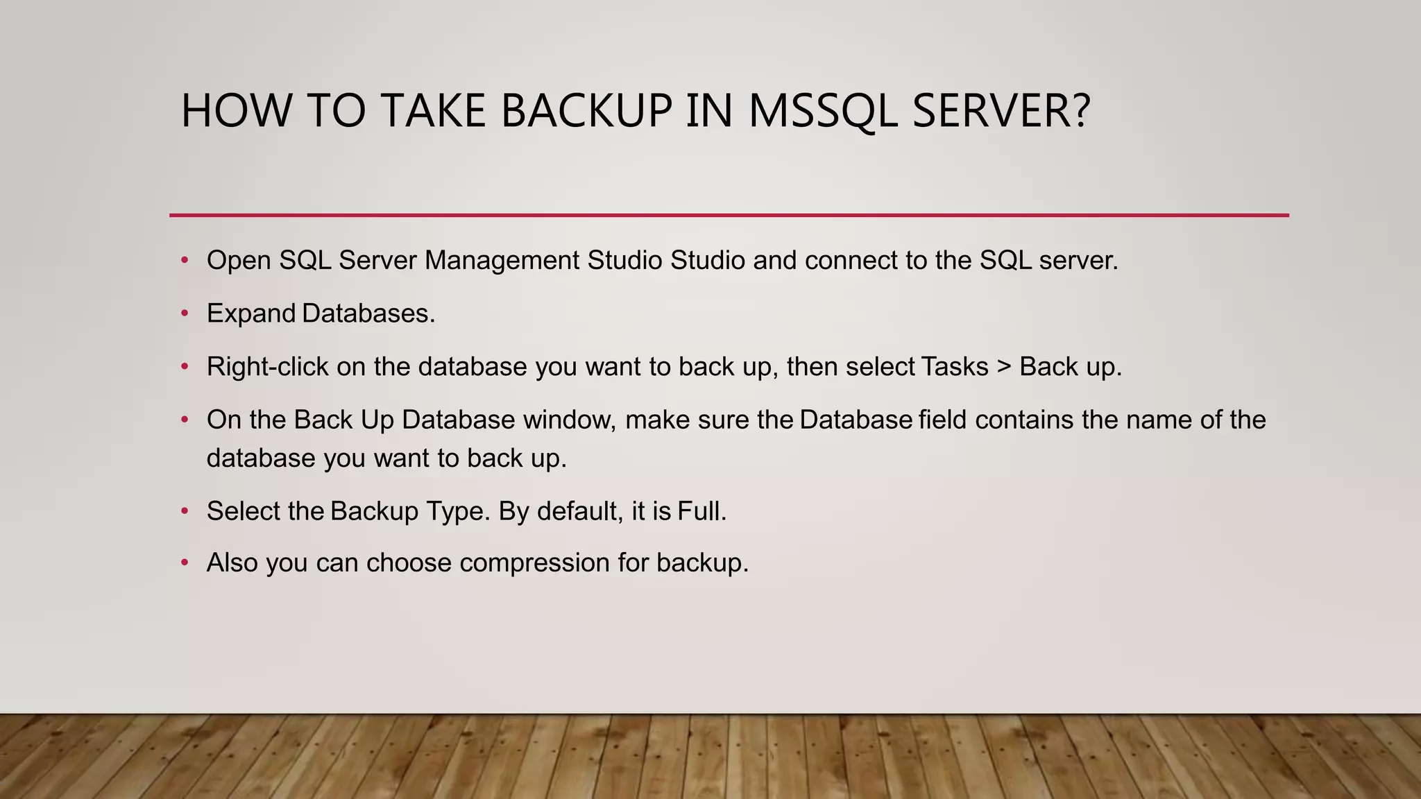 MSSQL SERVER | PPT
