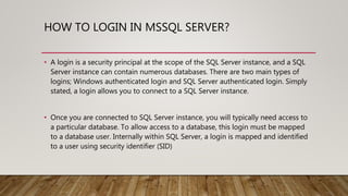 MSSQL SERVER | PPT