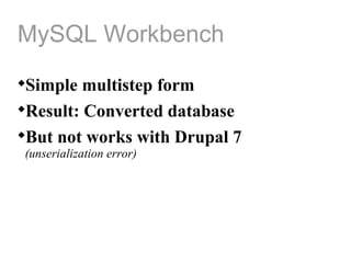 Mssql to mysql - Anton Ivanov | PPT