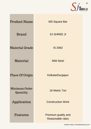 Ms square bar | PDF