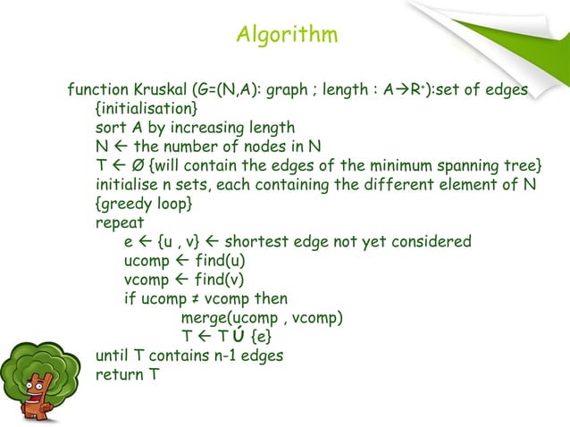 Minimum spanning tree | PPT | Computer Networking | Computing