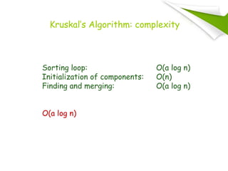Minimum spanning tree | PPT