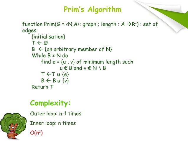 Minimum spanning tree | PPT | Computer Networking | Computing