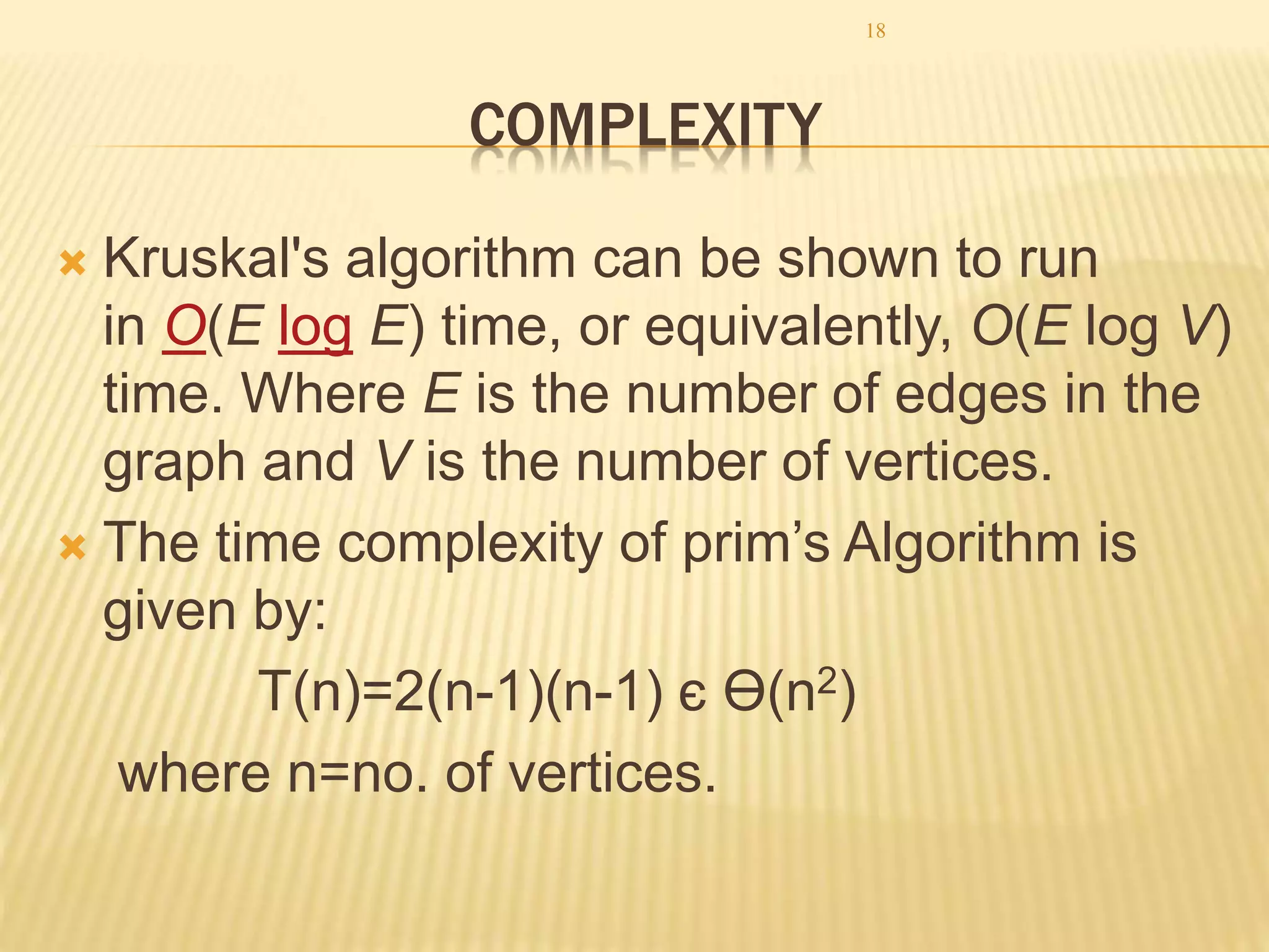 Minimum spanning tree | PPTX