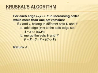 Minimum spanning tree | PPTX
