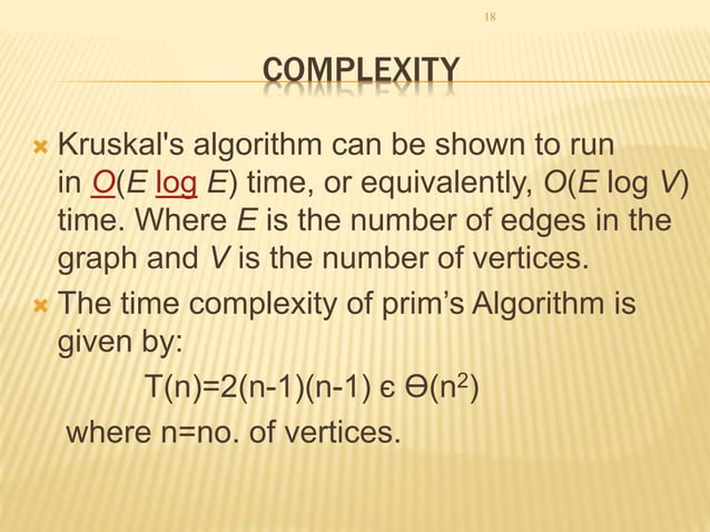 Minimum spanning tree | PPTX