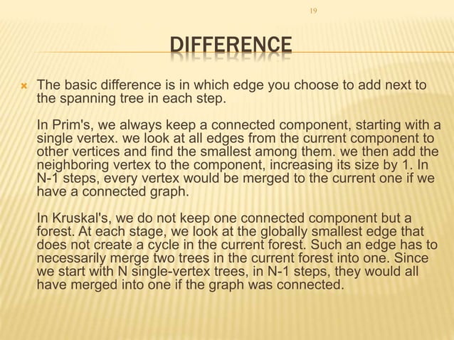 Minimum spanning tree | PPTX