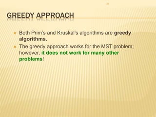 Minimum spanning tree | PPTX