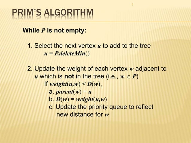 Minimum spanning tree | PPTX