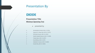 Minimum Spanning Tree | PPTX