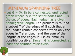 Minimum Spanning Tree | PPT
