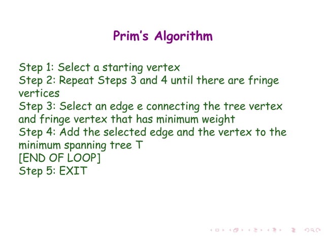 Minimum Spanning Tree Data Structure And Algorithm Ppt
