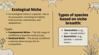 UNDERSTANDING BIOLOGICAL COMMUNITIES AND SPECIES INTERACTIONS | PDF