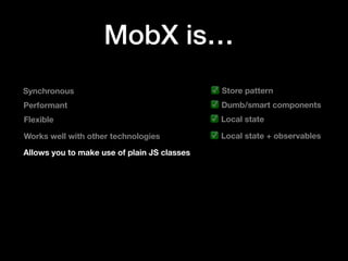 Smarter State Management with MobX State Tree | PPT