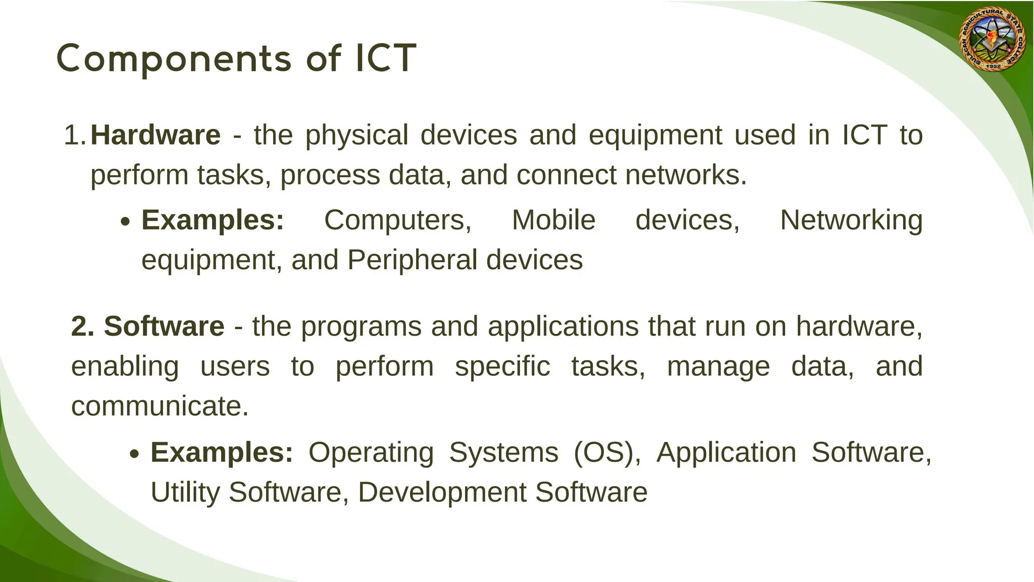 MST 103 - Lesson 1 Information and Communication Technology (ICT ...