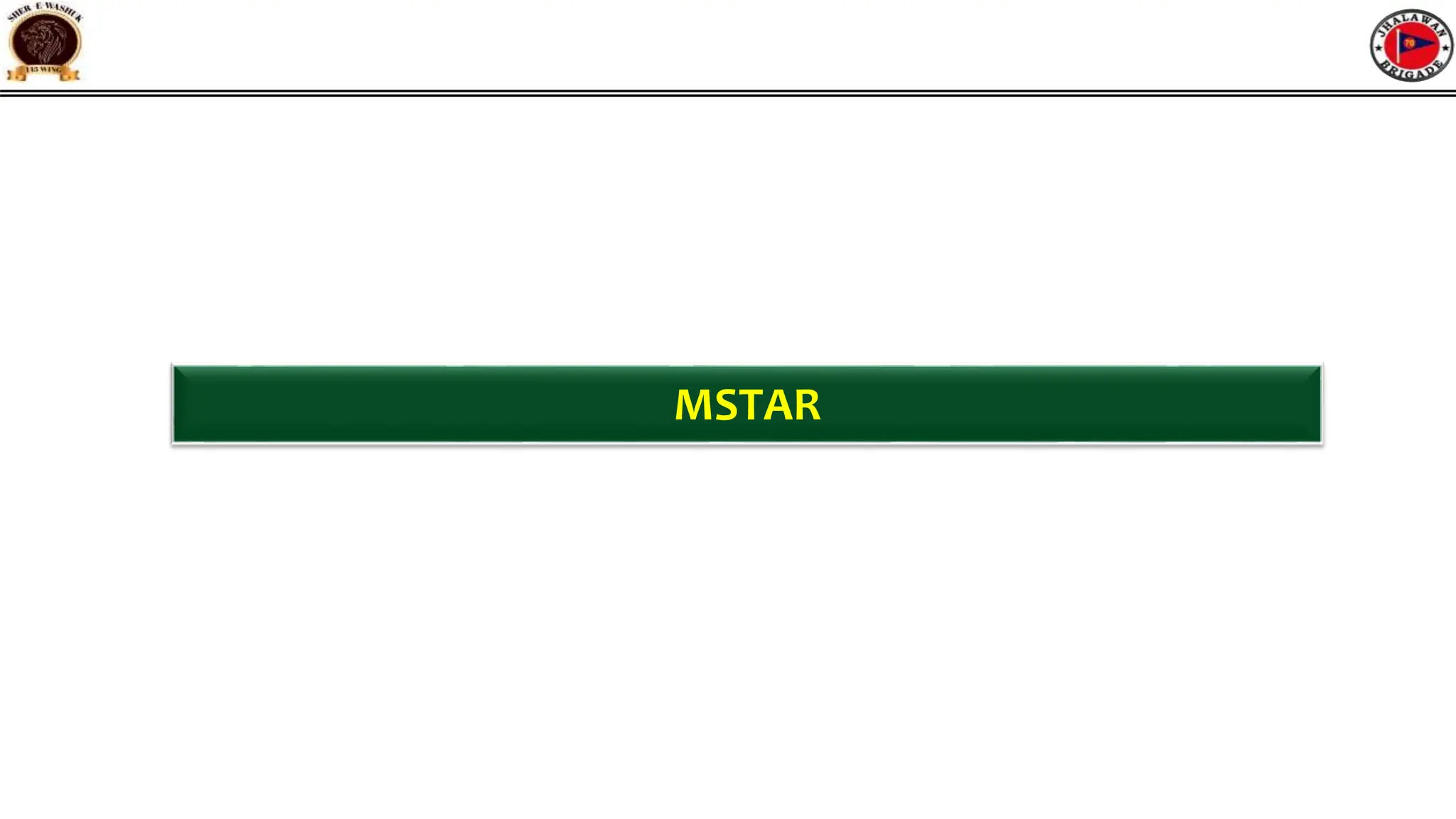 MSTAR 2 RADar MSTAR 2 RADar MSTAR 2 RADar | PPT