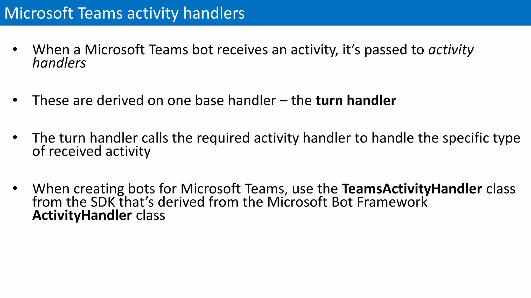 Build and integrate conversational series with Microsoft Teams Bot | PPTX | Web Conferencing ...
