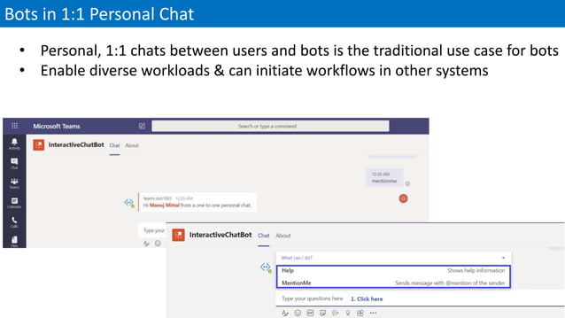 Build and integrate conversational series with Microsoft Teams Bot ...